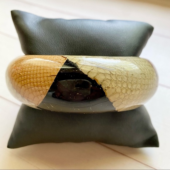 Jewelry | Snake Print Design Bangle | Poshmark